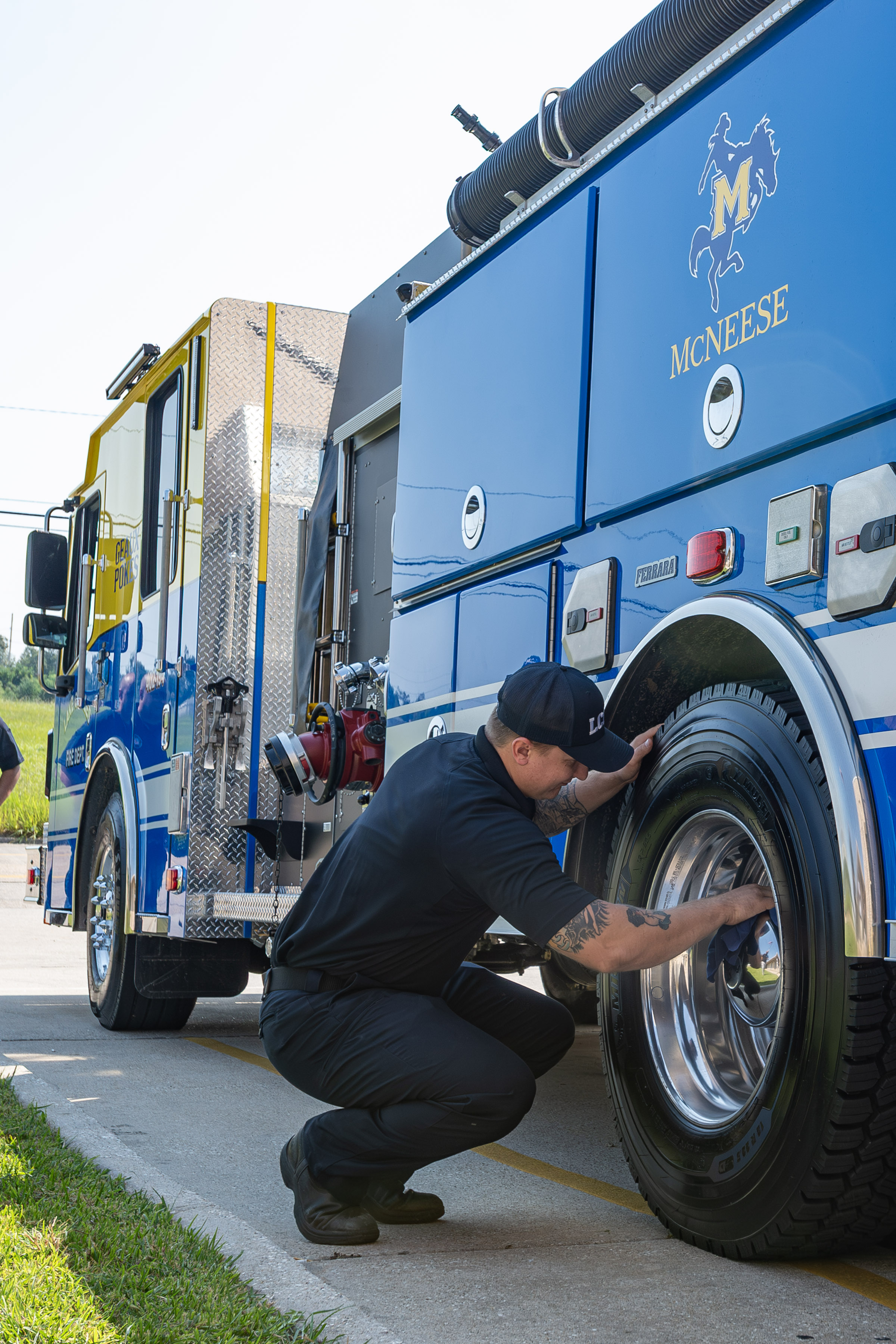 PHOTO GALLERY: New McNeese-themed firetruck hits the streets | American ...